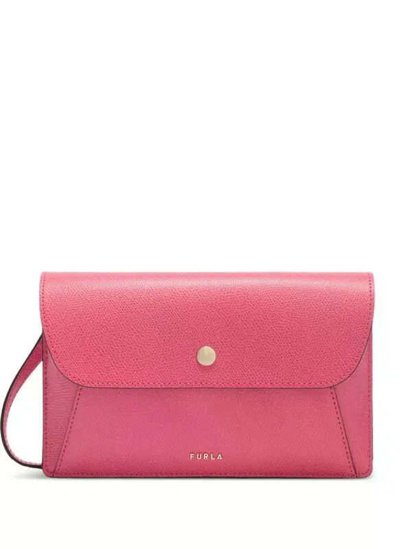 Furla Lea Button Pouch Bag - Pink