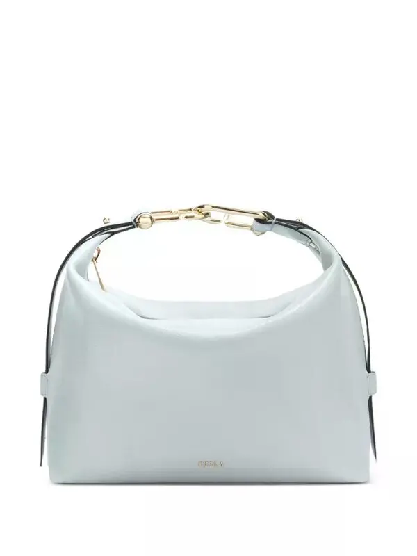 Furla Tonie Textured Leather Hobo Bag - Blue