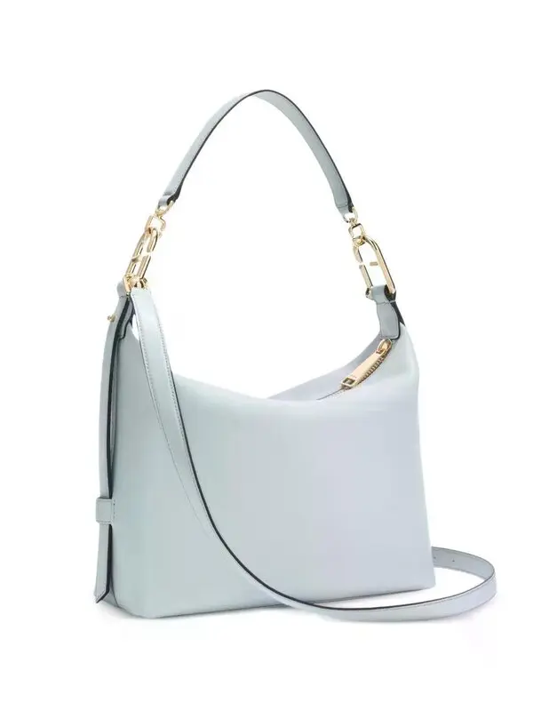 Furla Tonie Textured Leather Hobo Bag - Blue