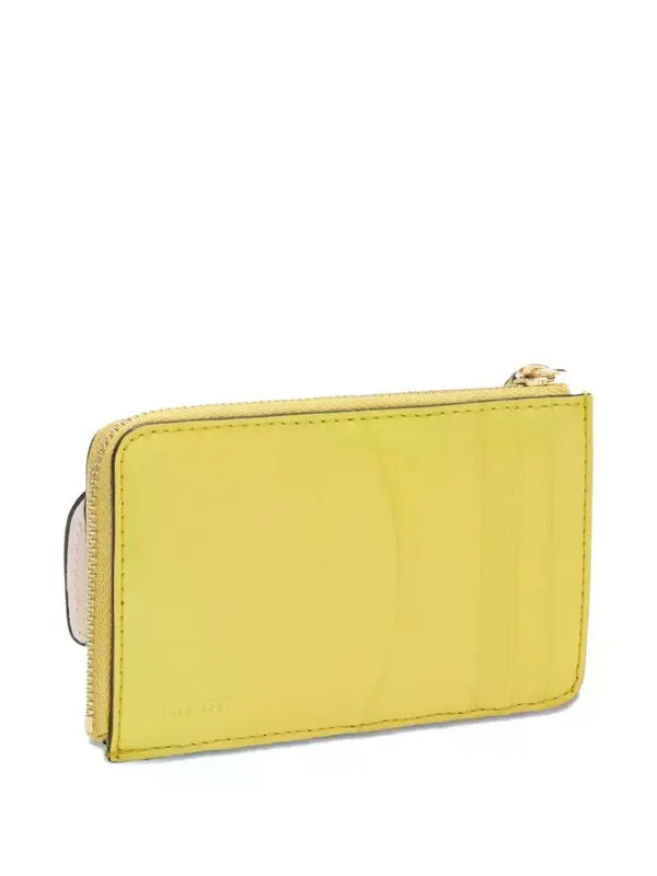 Furla Sfera Calf Leather Card Case - Yellow