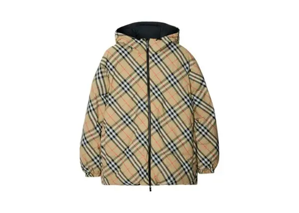 Burberry Check Nylon Padded Jacket - Multicolor