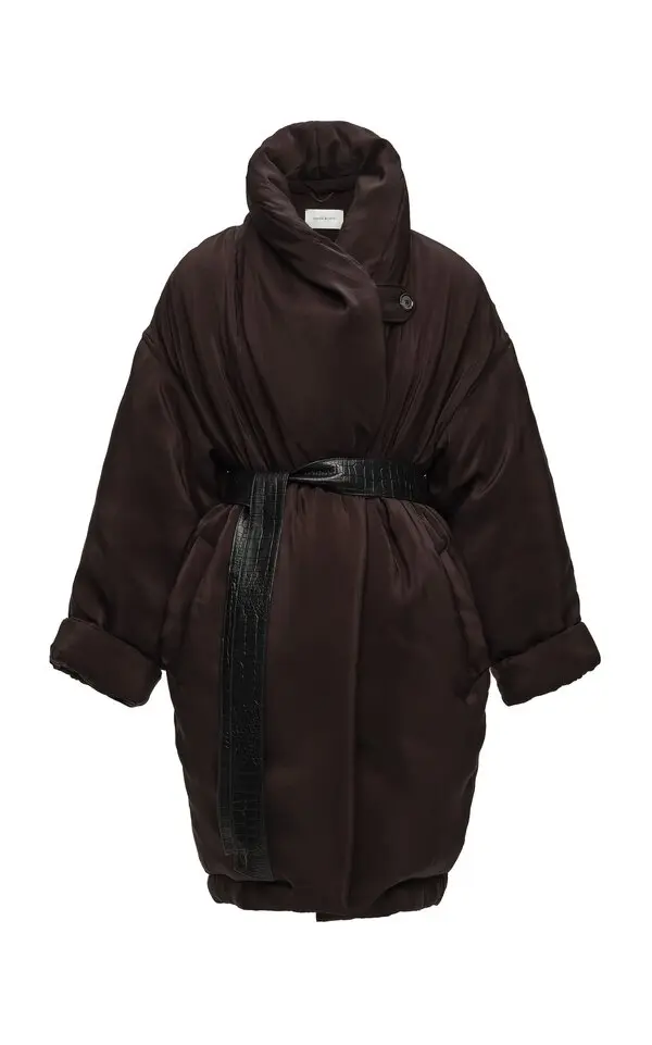 Magda Butrym Wool-blend Puffer Coat - Brown