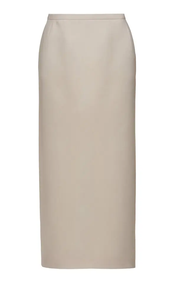 Magda Butrym Wool Maxi Skirt - Off-white