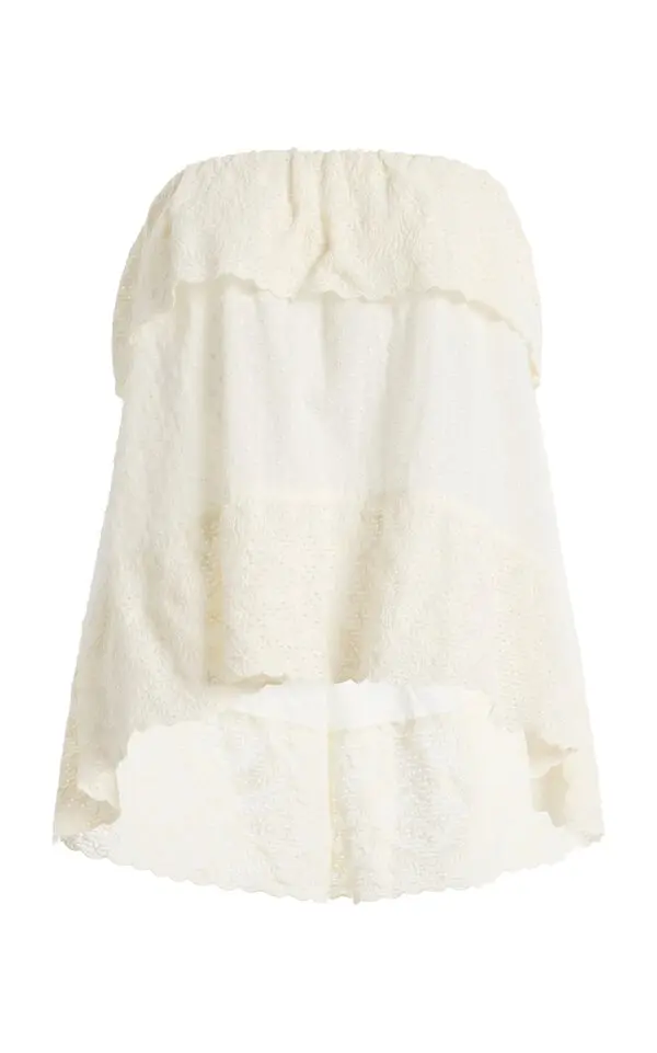 BOTEH Serenia Strapless Cotton Top - White