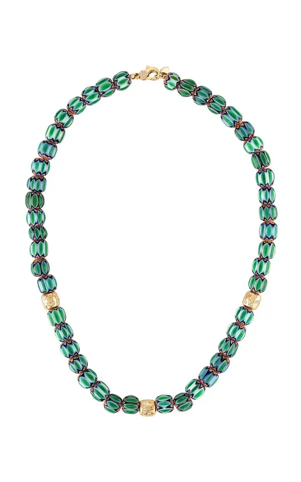 EDEN PRESLEY Tears Of Joy 14k Yellow Gold Multi-stone Necklace - Blue