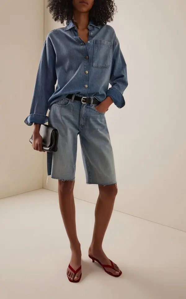 DL1961 Abby Relaxed High-rise Shorts