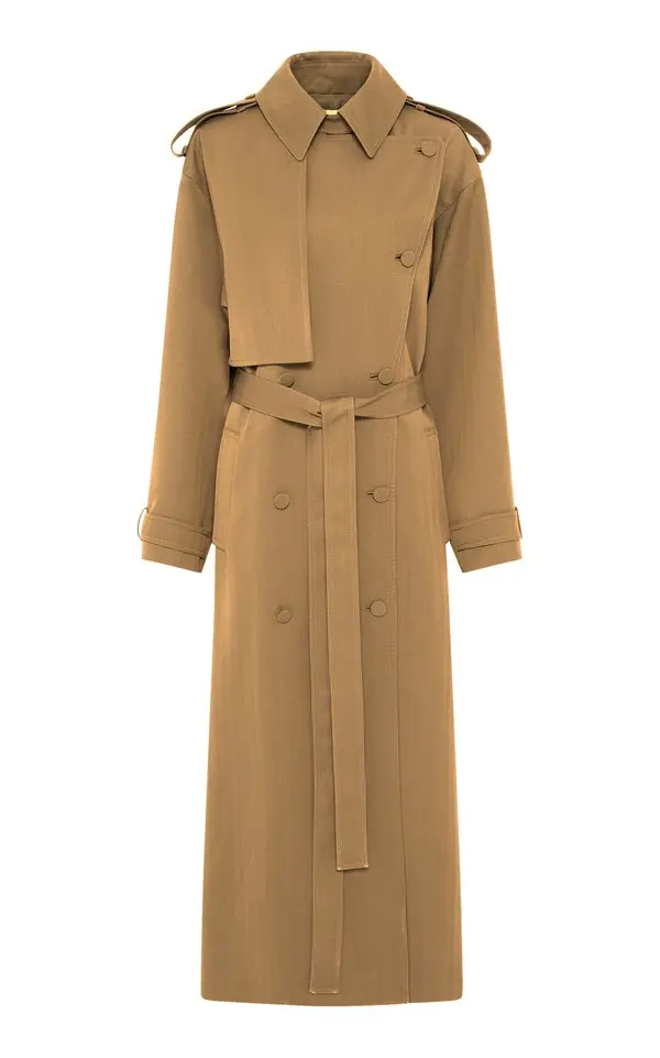 Gabriela Hearst Tellus Double-breasted Virgin-wool Coat - Tan