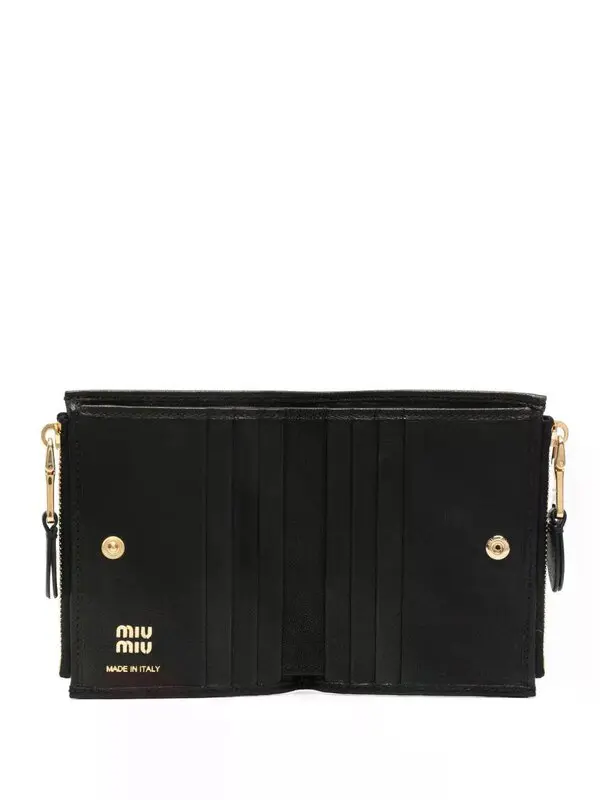 Miu Miu Logo-embossed Leather Wallet