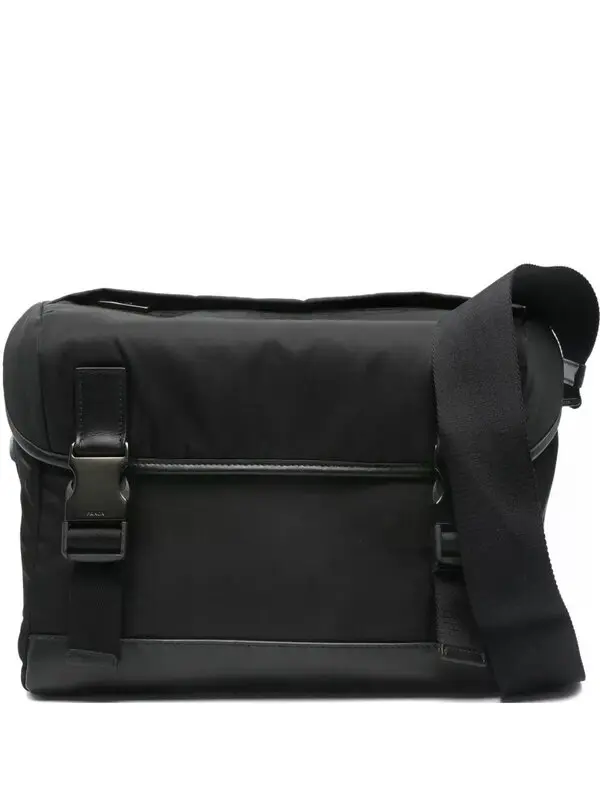 Prada Buckle Messenger Bag - Black