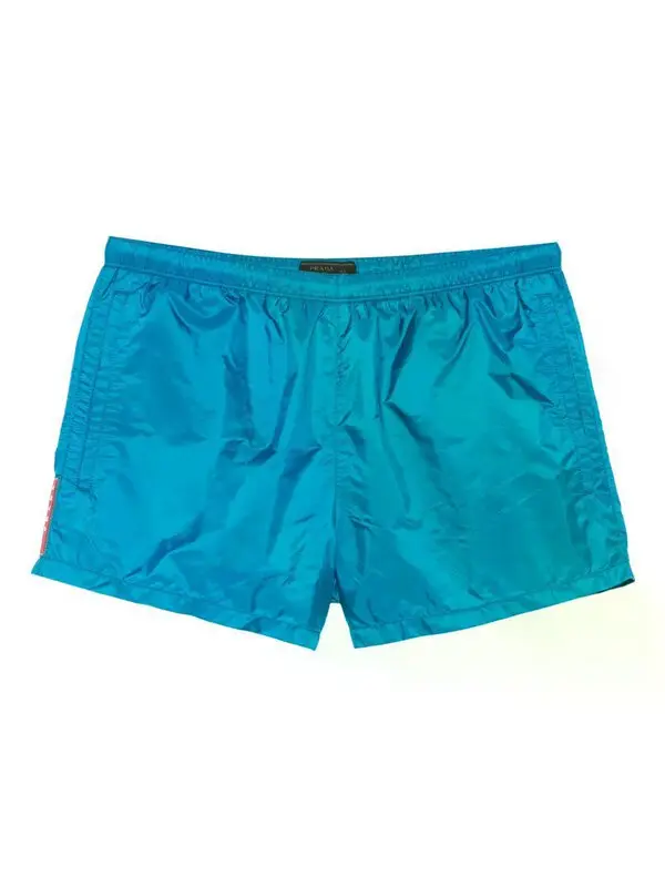 Prada Drawstring Swim Shorts - Blue