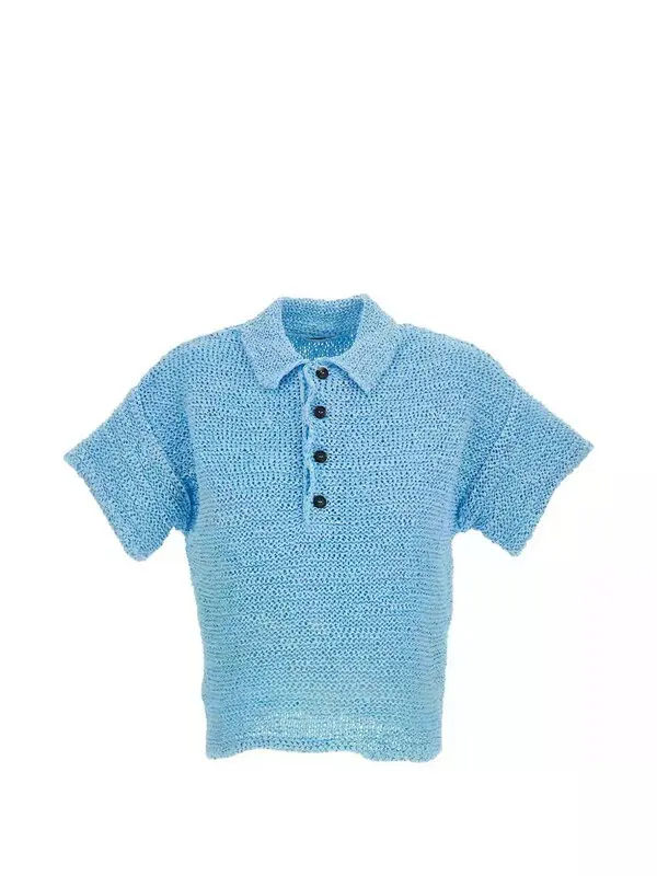 HAIKURE Merle Polo Shirt - Blue