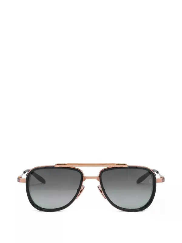 AKONI Spitzer Browline Sunglasses - Black