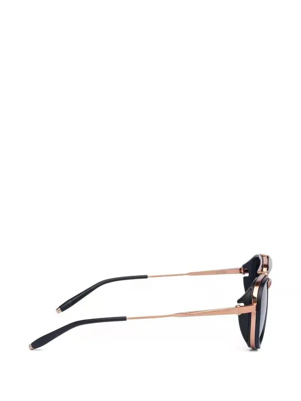 AKONI Spitzer Browline Sunglasses - Black