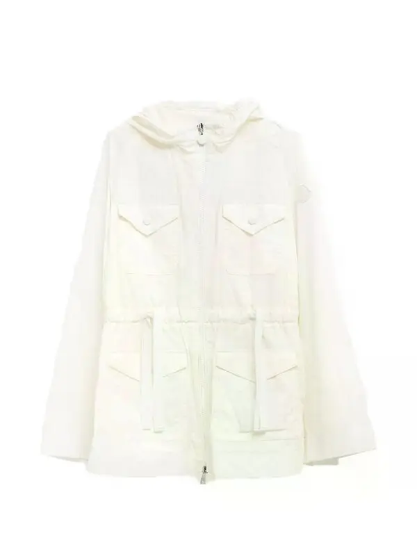 Moncler Paletuvier Hooded Military Jacket - White