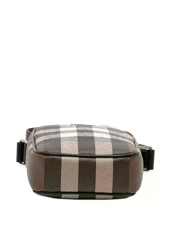 Burberry Giant Check E-canvas Vertical Paddy Crossbody Bag