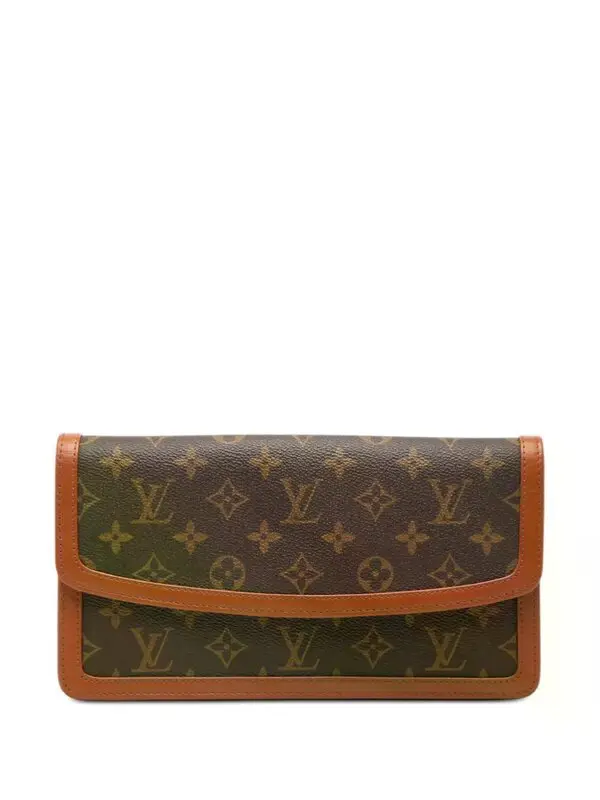 LOUIS VUITTON 1988 Monogram Pochette Dame Pm Clutch Bag - Brown