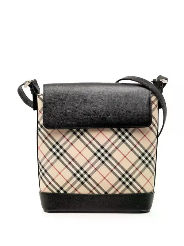Burberry Nova Check Canvas Crossbody Bag