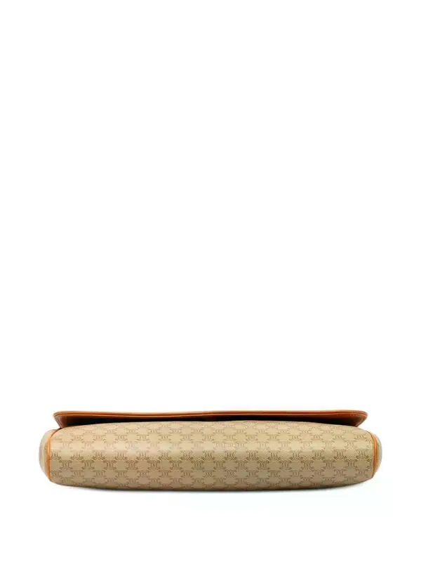 Celine 1992 Macadam Coated Canvas Clutch Bag