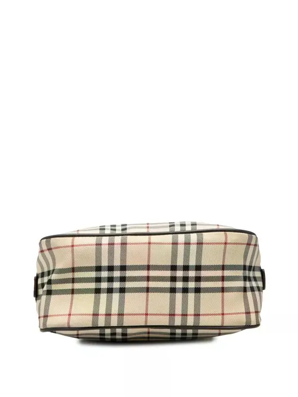 Burberry House Check Canvas Handbag - Brown