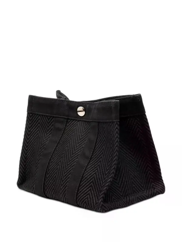 Hermès 2000-2020 Chevron Canvas Fourre Tout Pouch