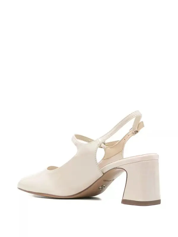 TAMARIS Buckle-strap Slingback Pumps - Neutrals
