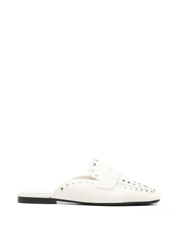 TAMARIS Leather Mules - Neutrals