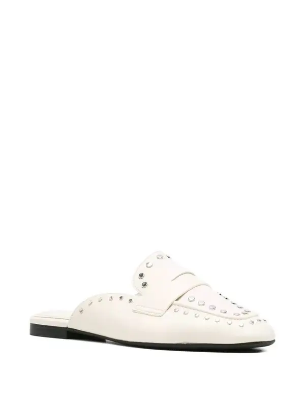 TAMARIS Leather Mules - Neutrals