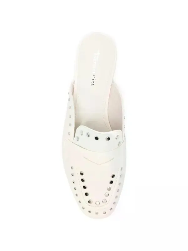 TAMARIS Leather Mules - Neutrals
