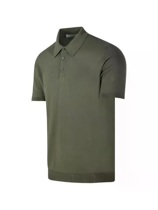 ROBERTO COLLINA Button Polo Shirt - Green