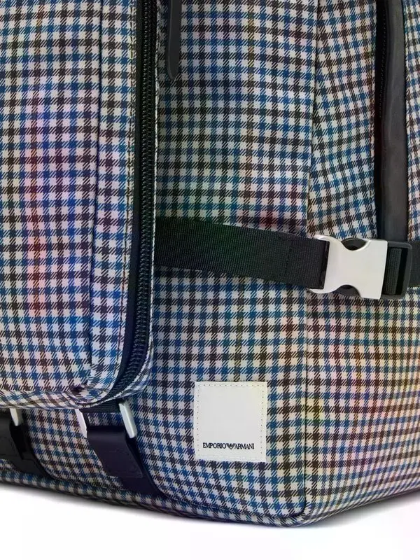 Emporio Armani Checkered Backpack