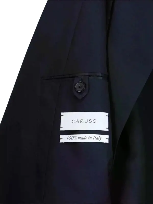 Caruso Double-breasted Suit - Blue