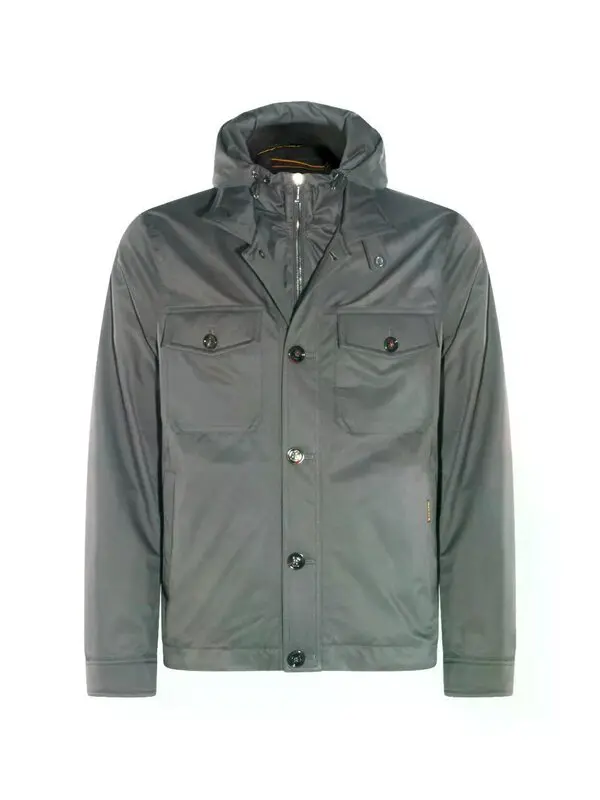 MOORER Jacket With Flap Pockets - Grey