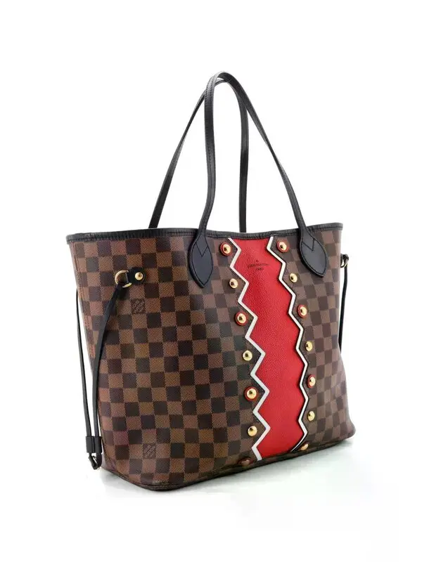 LOUIS VUITTON Neverfull Nm Limited Edition Damier Karakoram Mm Tote Bag - Brown