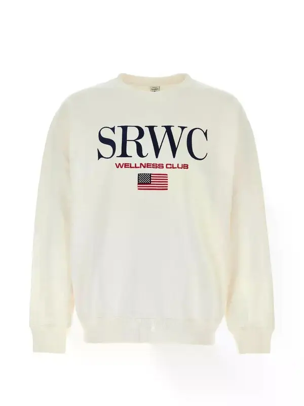 Sporty & Rich Embroidered Crew-neck Sweatshirt