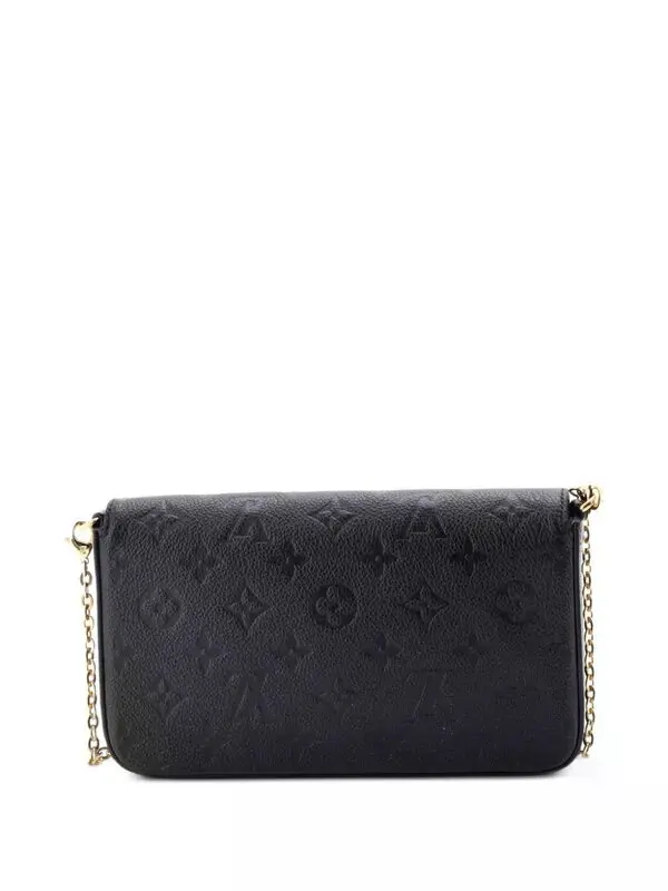LOUIS VUITTON Felicie Pochette Monogram Empreinte Leather Crossbody Bag - Black