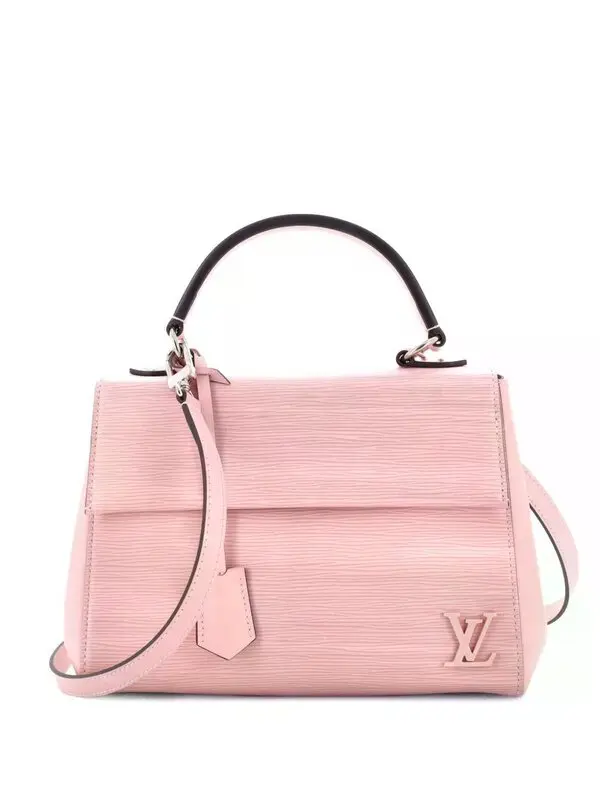 LOUIS VUITTON Cluny Top Handle Bag Epi Leather Mini Satchel - Pink