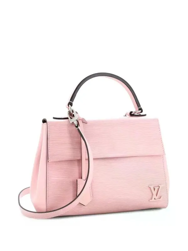 LOUIS VUITTON Cluny Top Handle Bag Epi Leather Mini Satchel - Pink