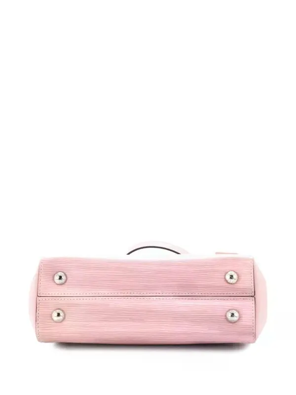 LOUIS VUITTON Cluny Top Handle Bag Epi Leather Mini Satchel - Pink