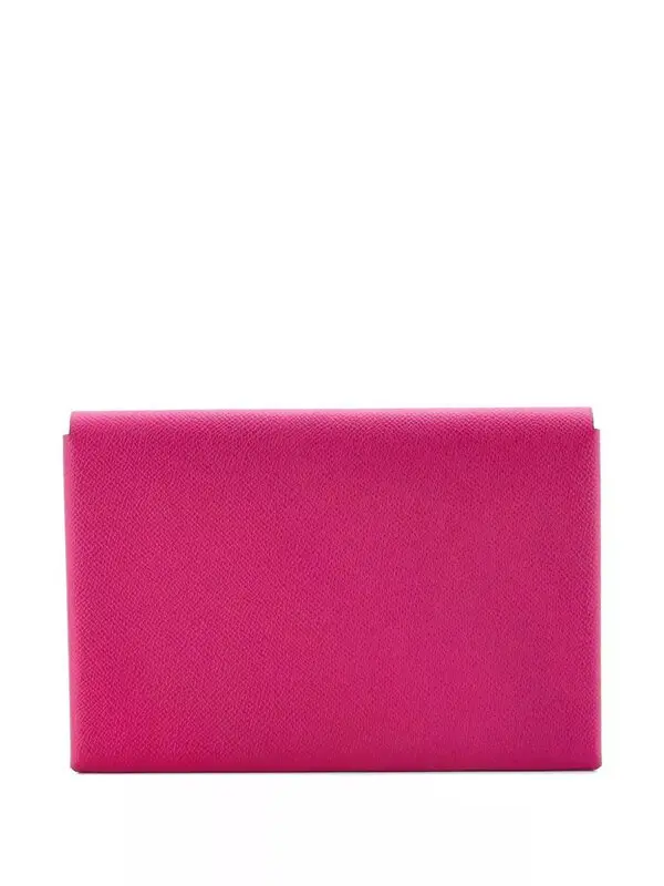 Hermès Calvi Pouch Epsom Mm Clutch Bag - Pink