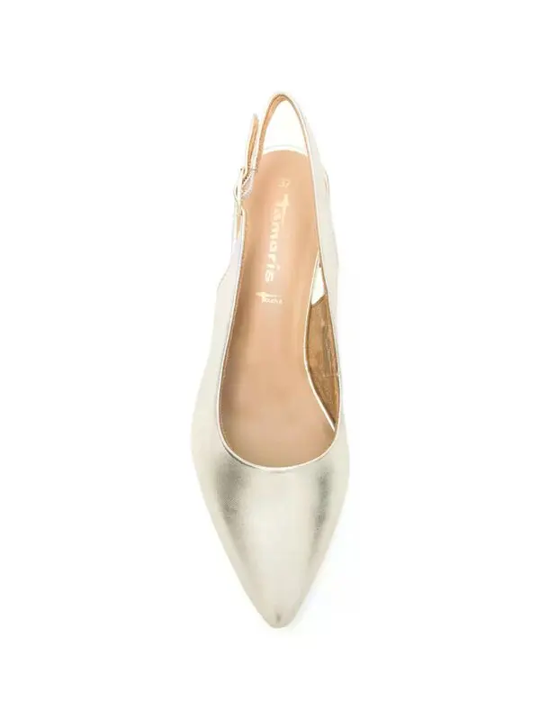 TAMARIS Slingback Pumps - Gold
