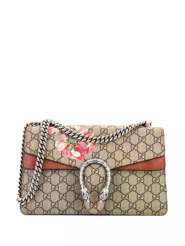 Gucci Dionysus Blooms Print Gg Coated Canvas Small Shoulder Bag - Brown