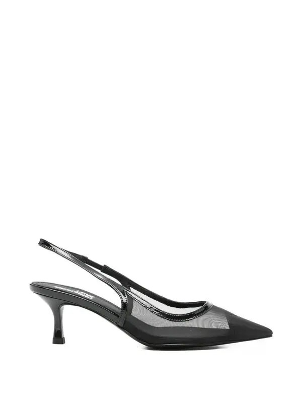 Moschino Mesh Point-toe Pumps - Black
