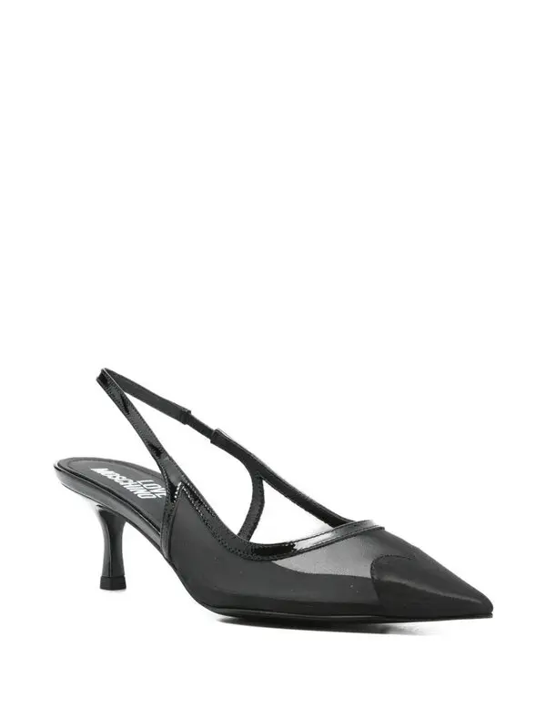 Moschino Mesh Point-toe Pumps