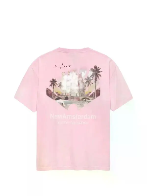 NEW AMSTERDAM SURF ASSOCIATION Graphic-print Crew-neck T-shirt