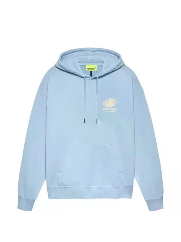NEW AMSTERDAM SURF ASSOCIATION Logo-print Drawstring Hoodie - Blue