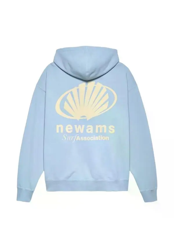 NEW AMSTERDAM SURF ASSOCIATION Logo-print Drawstring Hoodie