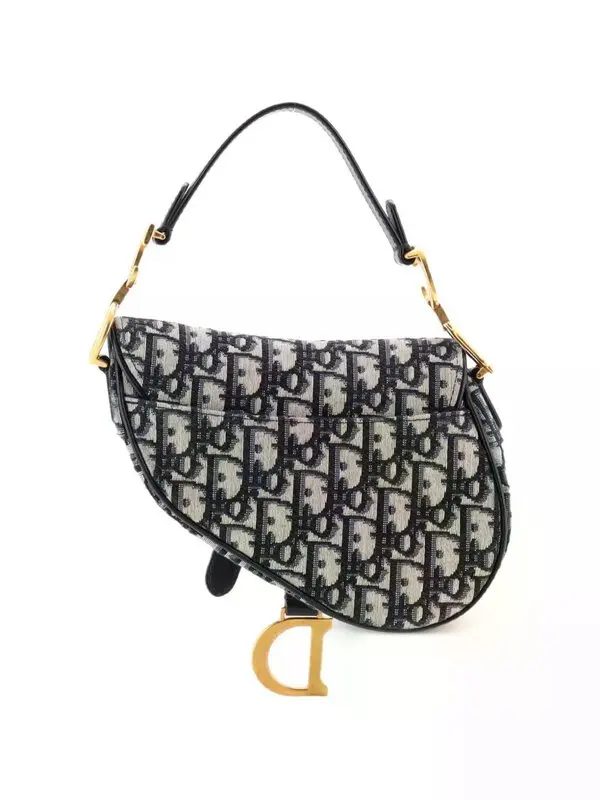 Dior Saddle Handbag Oblique Canvas Mini Shoulder Bag