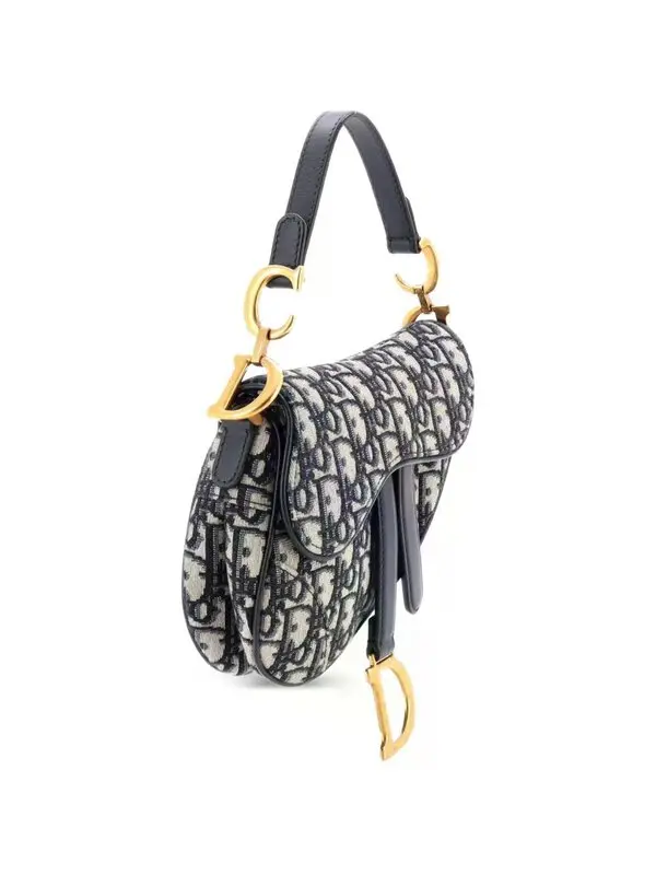 Dior Saddle Handbag Oblique Canvas Mini Shoulder Bag