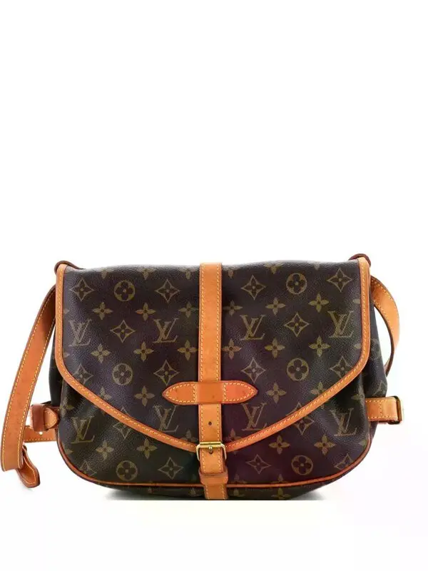 LOUIS VUITTON Saumur Handbag Monogram Canvas 30 - Brown