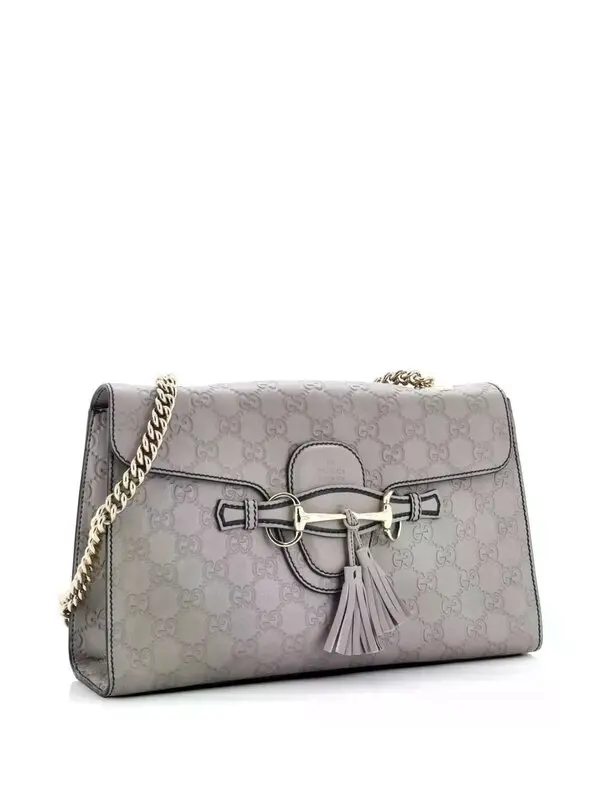 Gucci Emily Chain Flap Bag Sisma Leather Medium